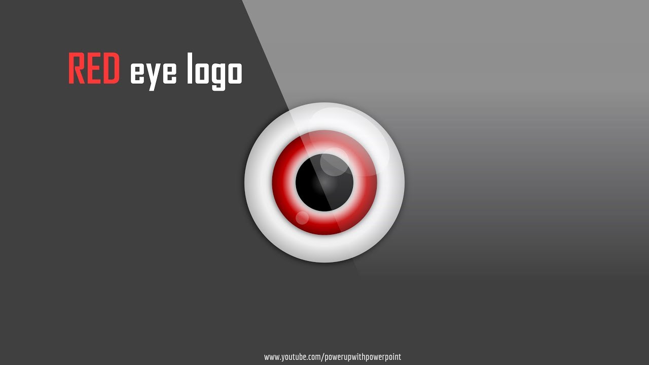 11.Design beautiful RED EYE Logo in Powerpoint|PowerPoint Presentation ...