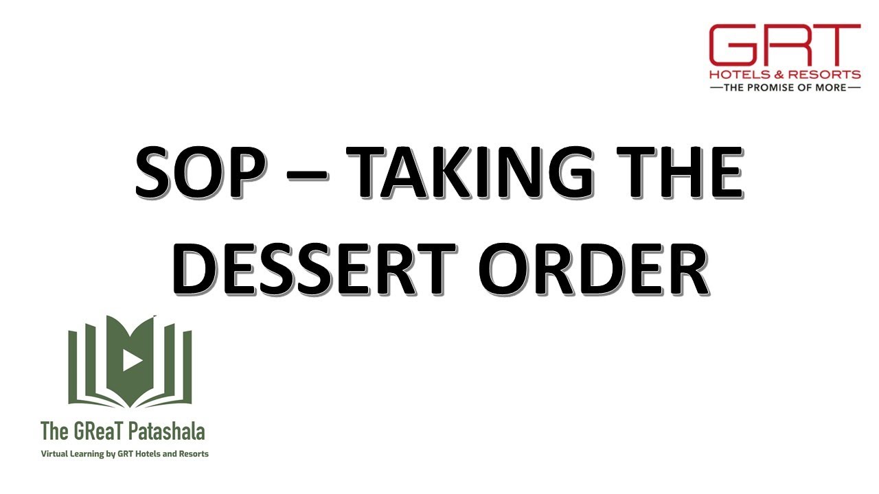 Taking the Dessert order - GReaT Patashala - YouTube