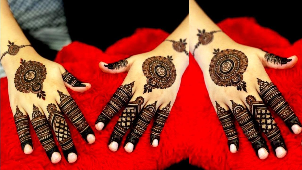 New Latest Mandala Mehndi Design | Simple Mehandi | Mehndi ke Design ...