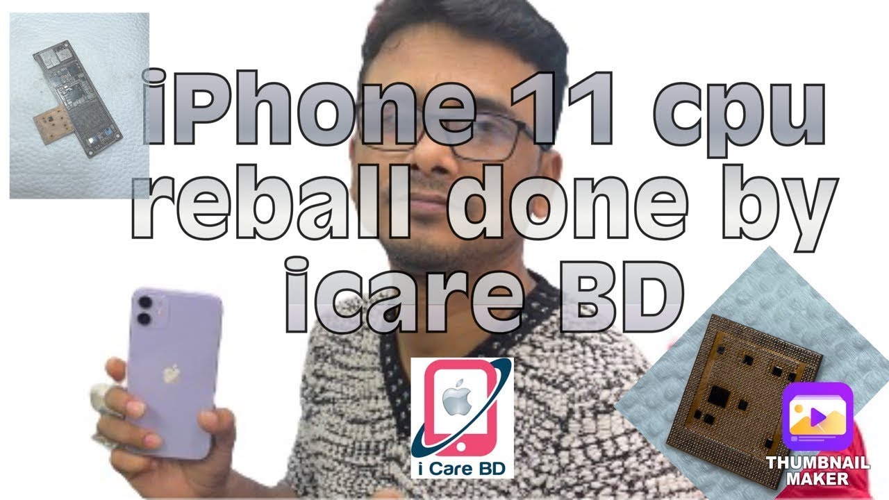 iphone 11 cpu reball | a13 cpu | reball done by icareBD - YouTube