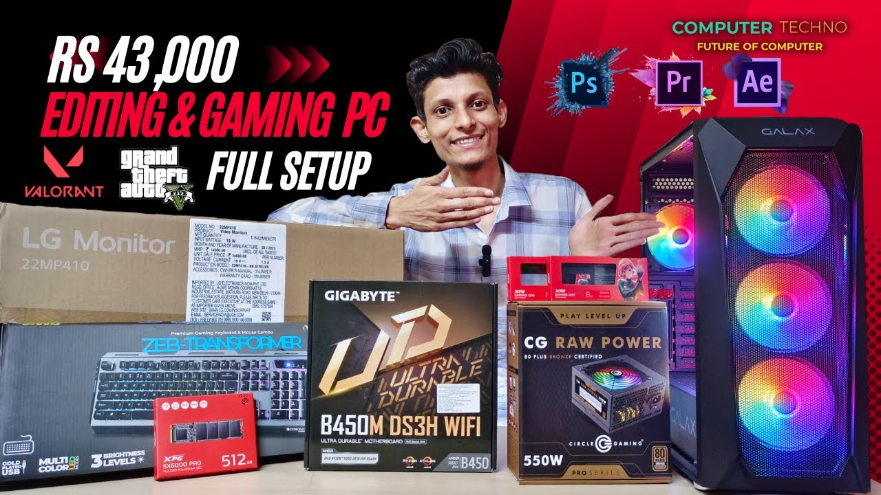 Rs 43k Ultimate Budget Gaming Pc Build😱😍|Under 45K Full gaming Pc Setup ...