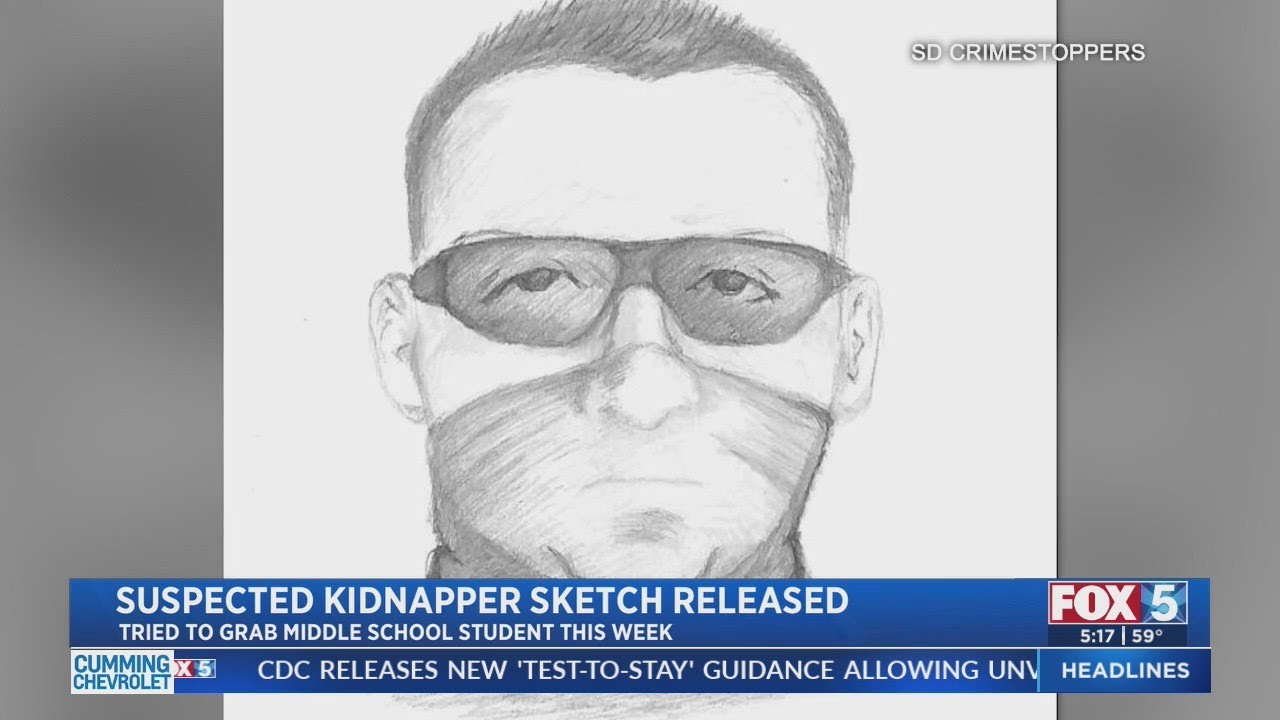Sketch Released Of Man Suspected In Attempted Kidnapping - YouTube