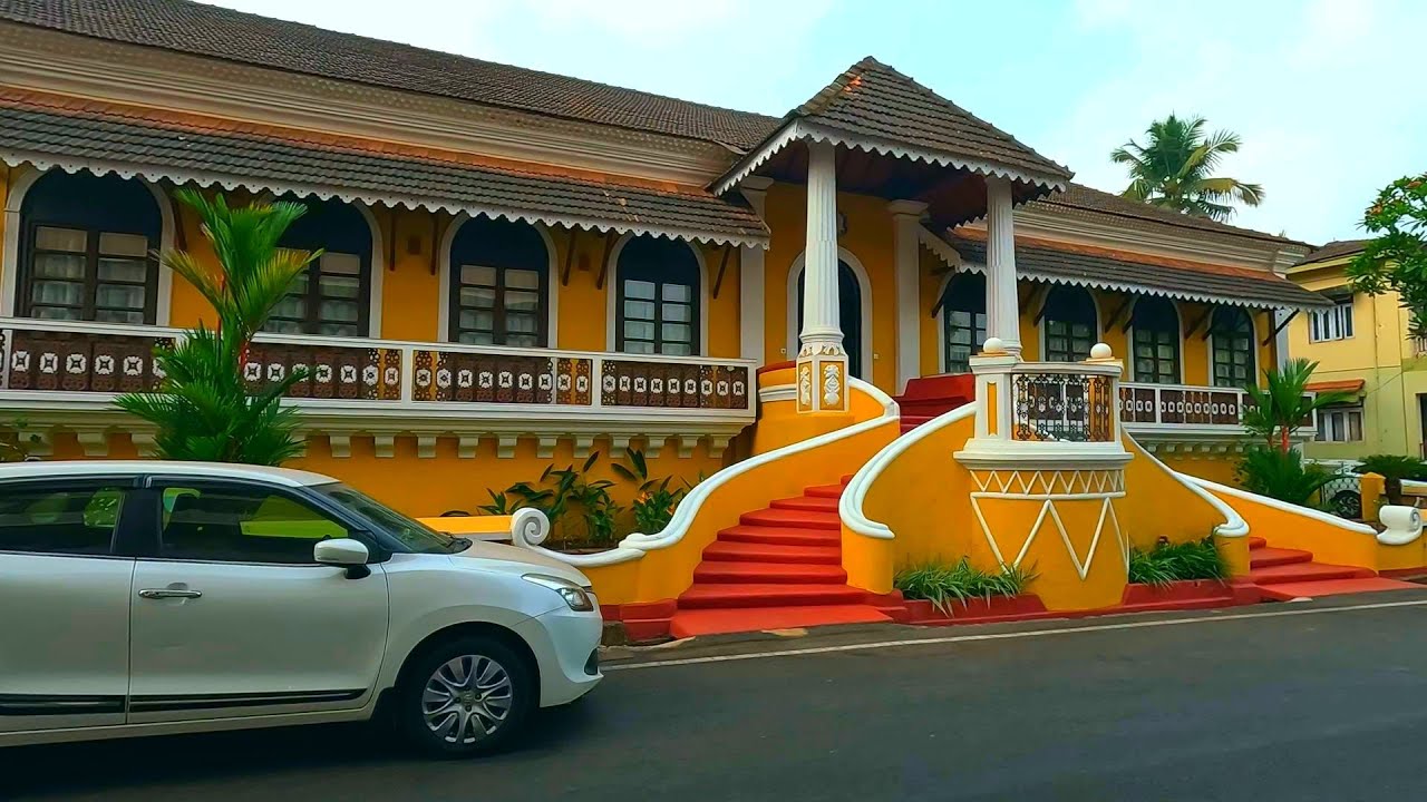 Walk tour around the street in India | Madgaon ( Margao ) street walk ...