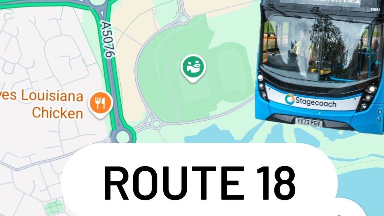 BUS ROUTE 18 TIME POINT AND DESTINATION BLIND CHANGE - YouTube