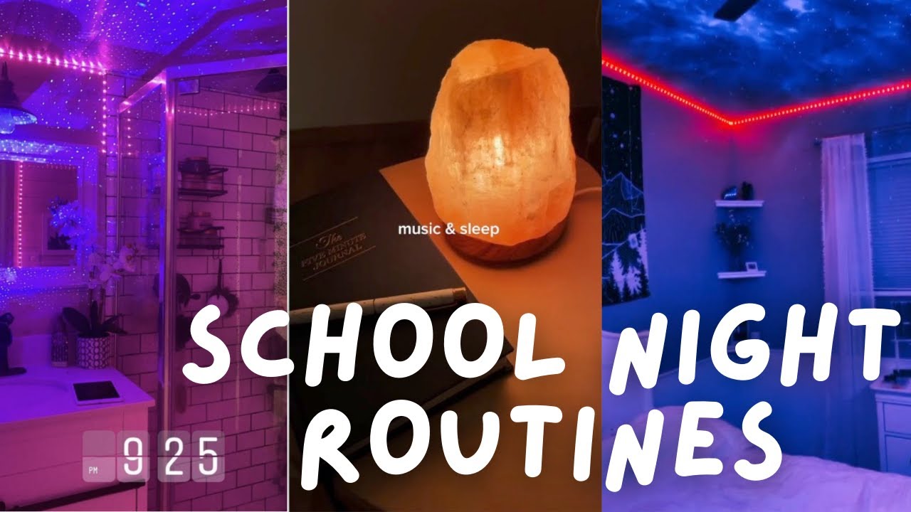 school night routines aesthetic tiktok compilation :) - YouTube