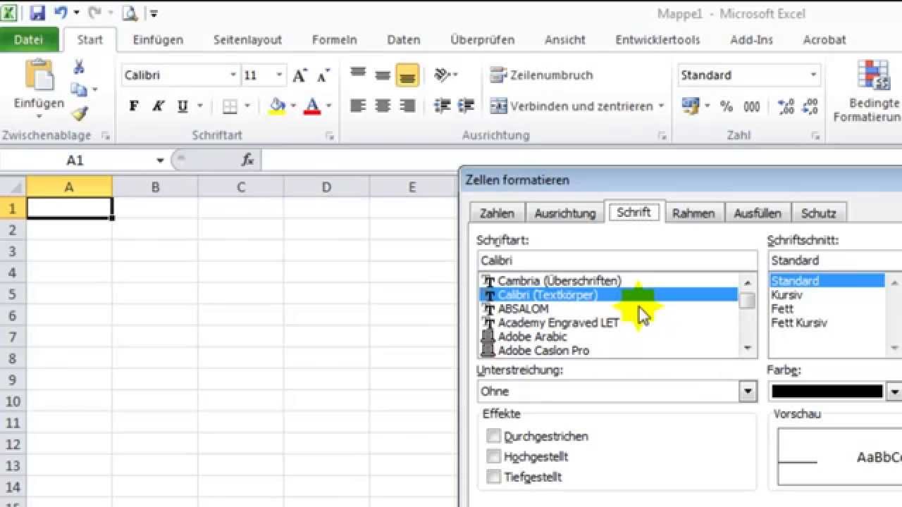 E01 Excel Bildschirmaufbau und Funktionen in der Statuszeile - YouTube