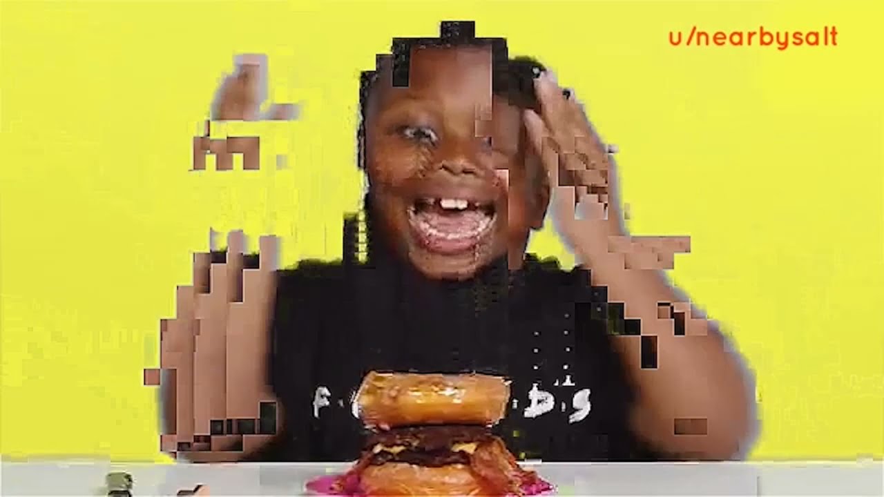 Kid Laughs At Burger Meme Compilation - YouTube