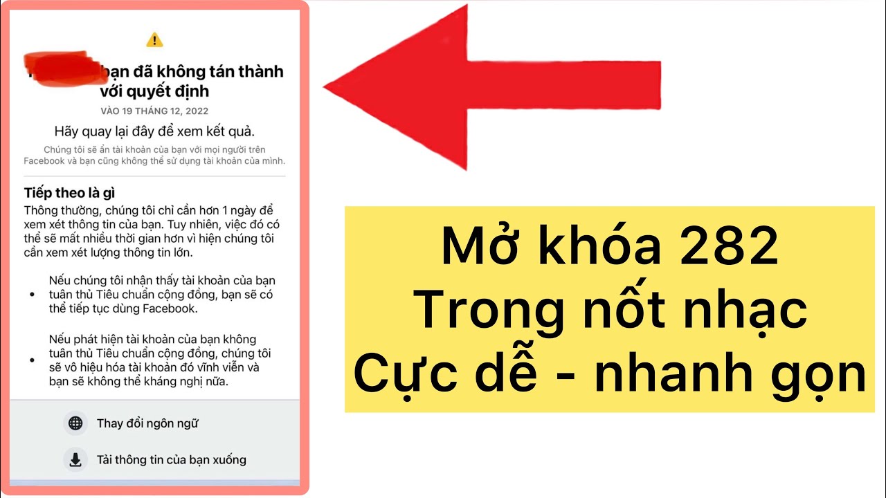 Mở khoá dạng checkpoint 282 facebook mới nhất 2023 - YouTube