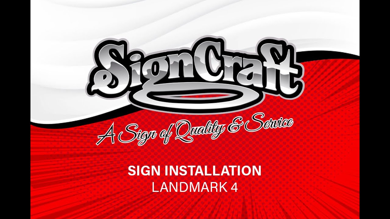 LANDMARK 4 - SIGN INSTALLATION - BY SIGNCRAFT KELOWNA. - YouTube