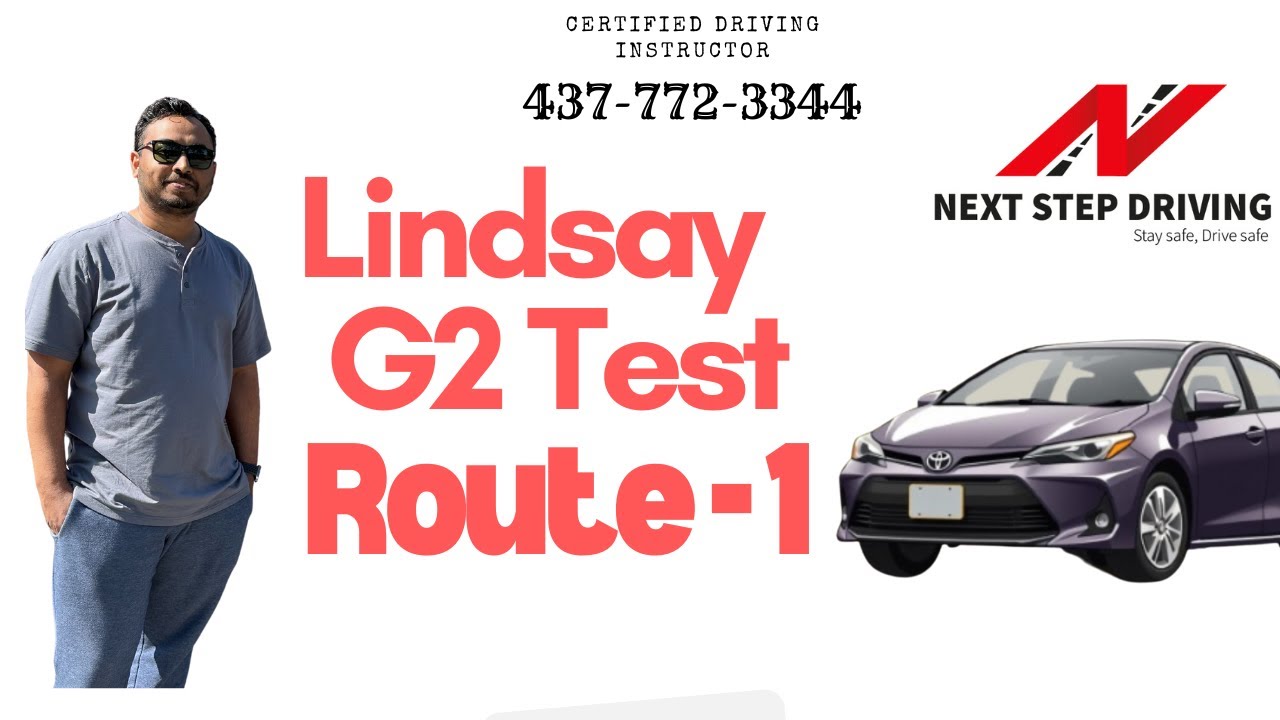 Lindsay Drive test G2 test route | updated January 2025 - YouTube