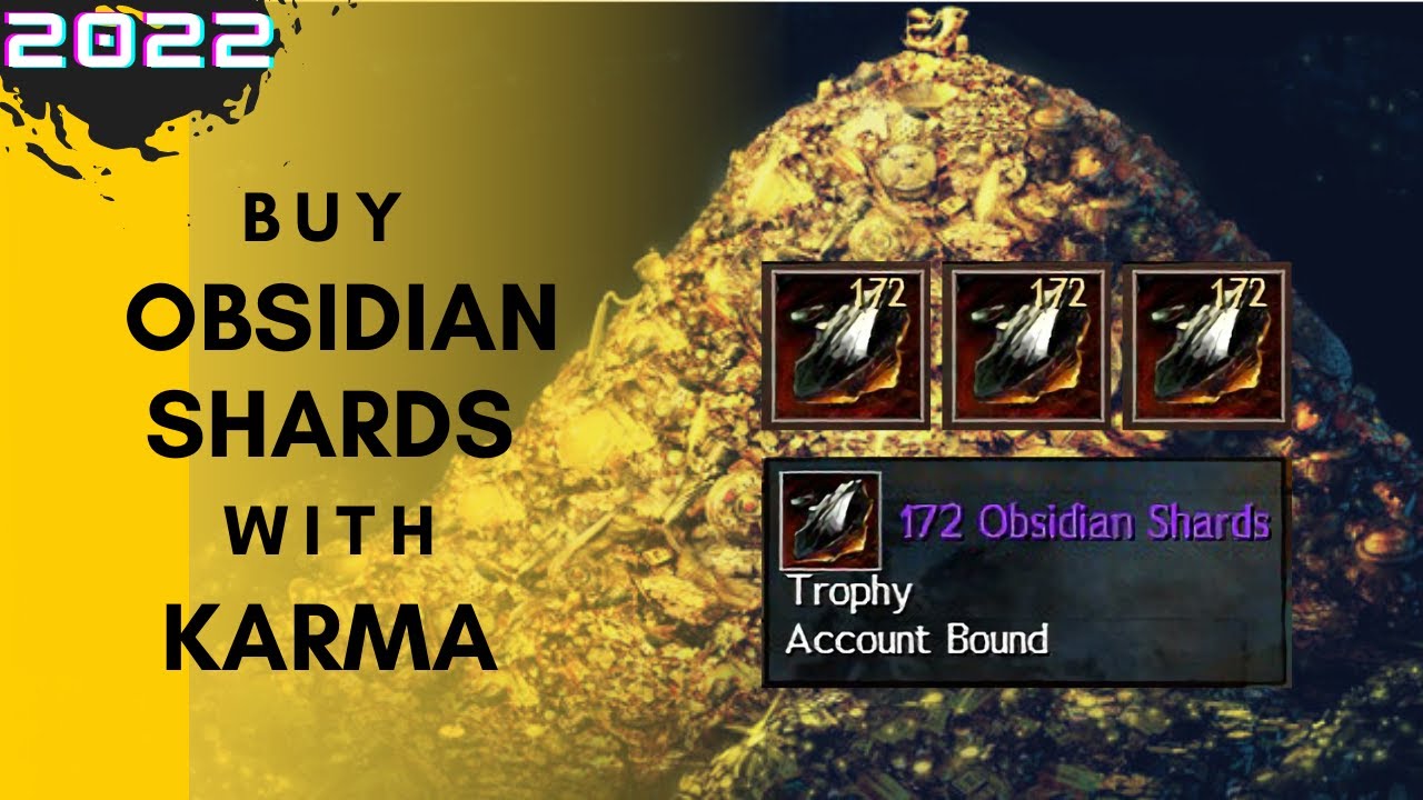 GW2: Buy Obsidian Shards with Karma.(Easiest way to get Obsidian Shards ...