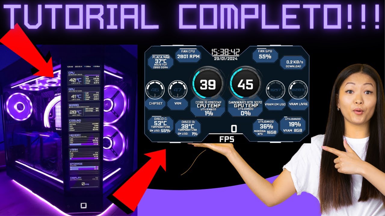 TUTORIAL COMPLETO de como fazer TEMPLATES / SKINS para o AIDA64 - YouTube