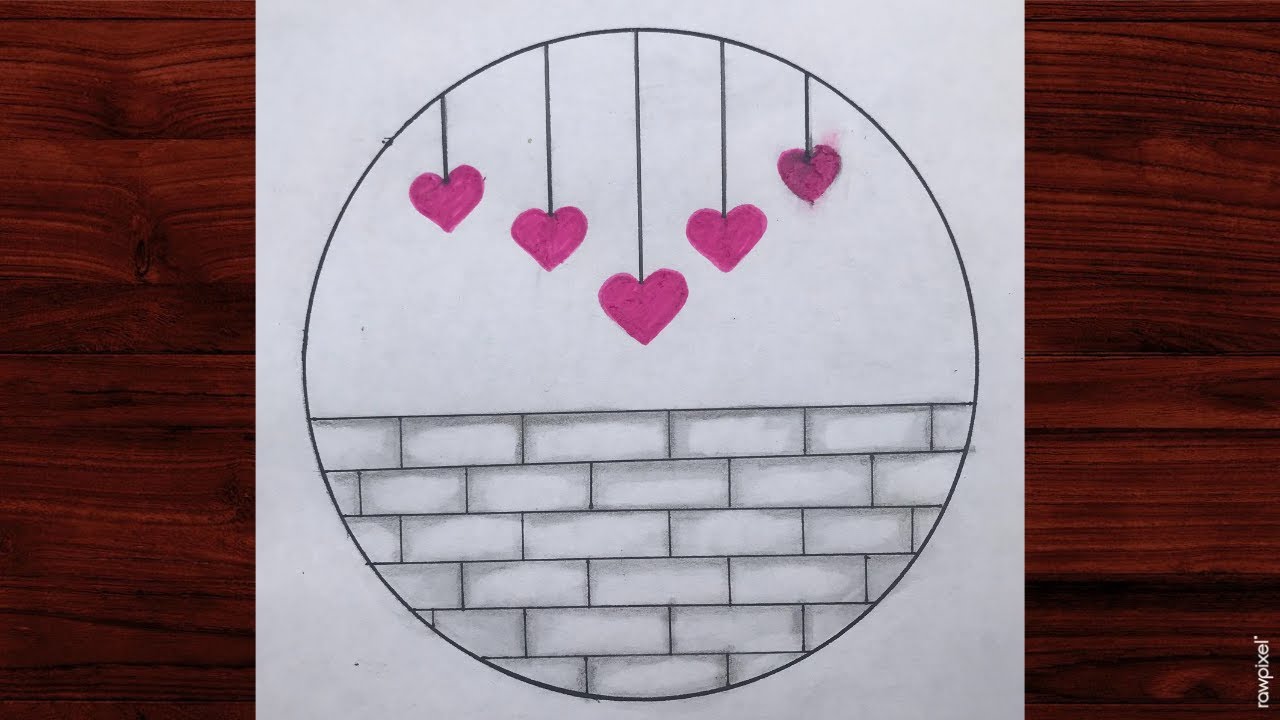 Easy Pencil drawing idea | Easy circle drawing | Simple drawing idea ...