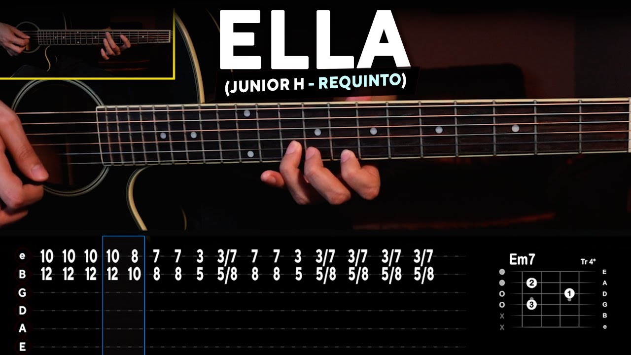 ELLA - Junior H (REQUINTO) Tutorial | CHORDS - YouTube