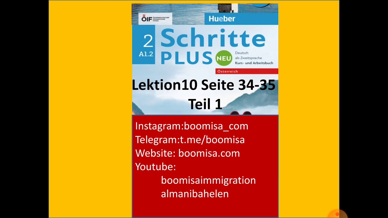 Schritteplus neu 2 a1.2 Lektion 10 Seite 34 35 teil 1 - YouTube