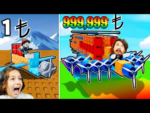 UÇAK YAPTIK! YÜSRA UÇAKTAN DÜŞTÜ 😨 Roblox Build A Plane