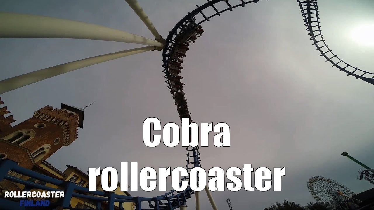 Cobra roller coaster seen safely from the ground up - YouTube