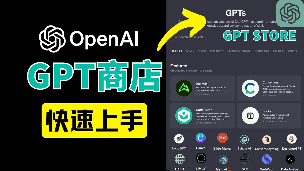 【快速看懂GPT store】GPT商店發佈，它會成為下一個蘋果商店嗎？GPTs和常規的ChatGPT有什麼區別？怎么用？有哪些好用好玩的 ...