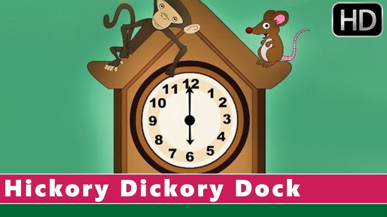 Hickory Dickory Dock | Animation Nursery Rhyme for Kids - YouTube