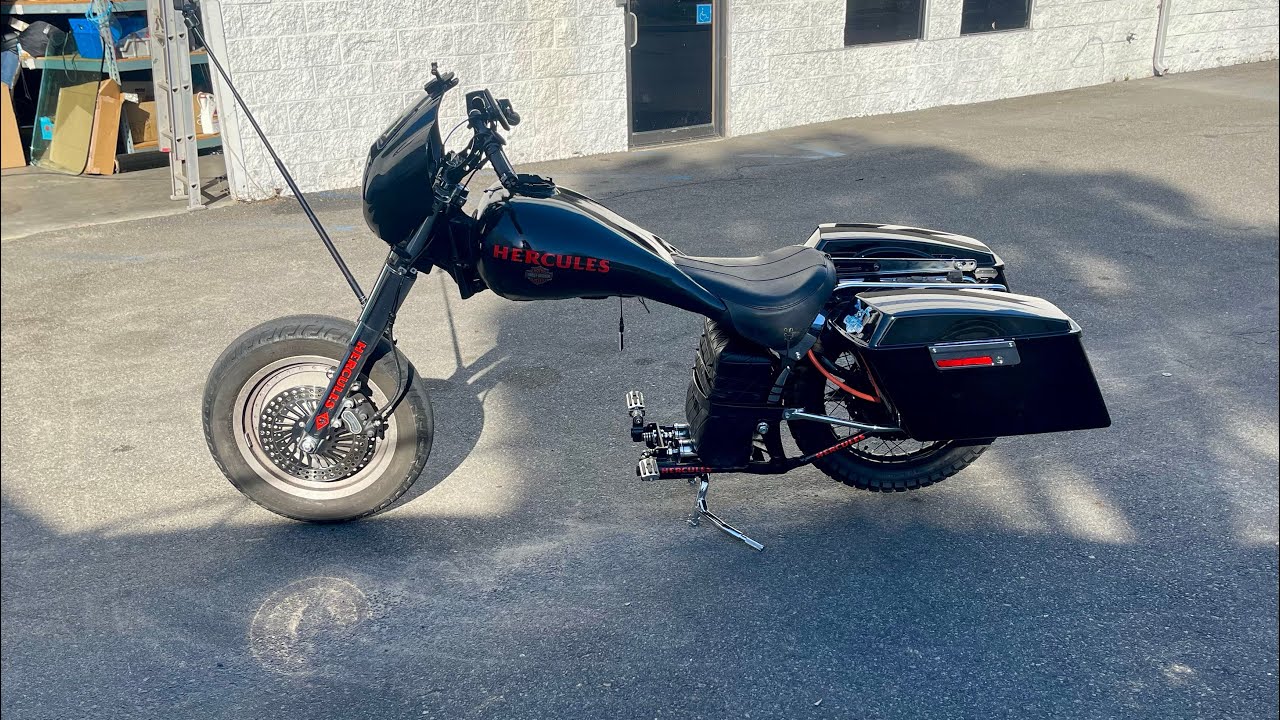 2002 Harley Davidson Fatboy Electric 72 V Regen Braking Complete - YouTube