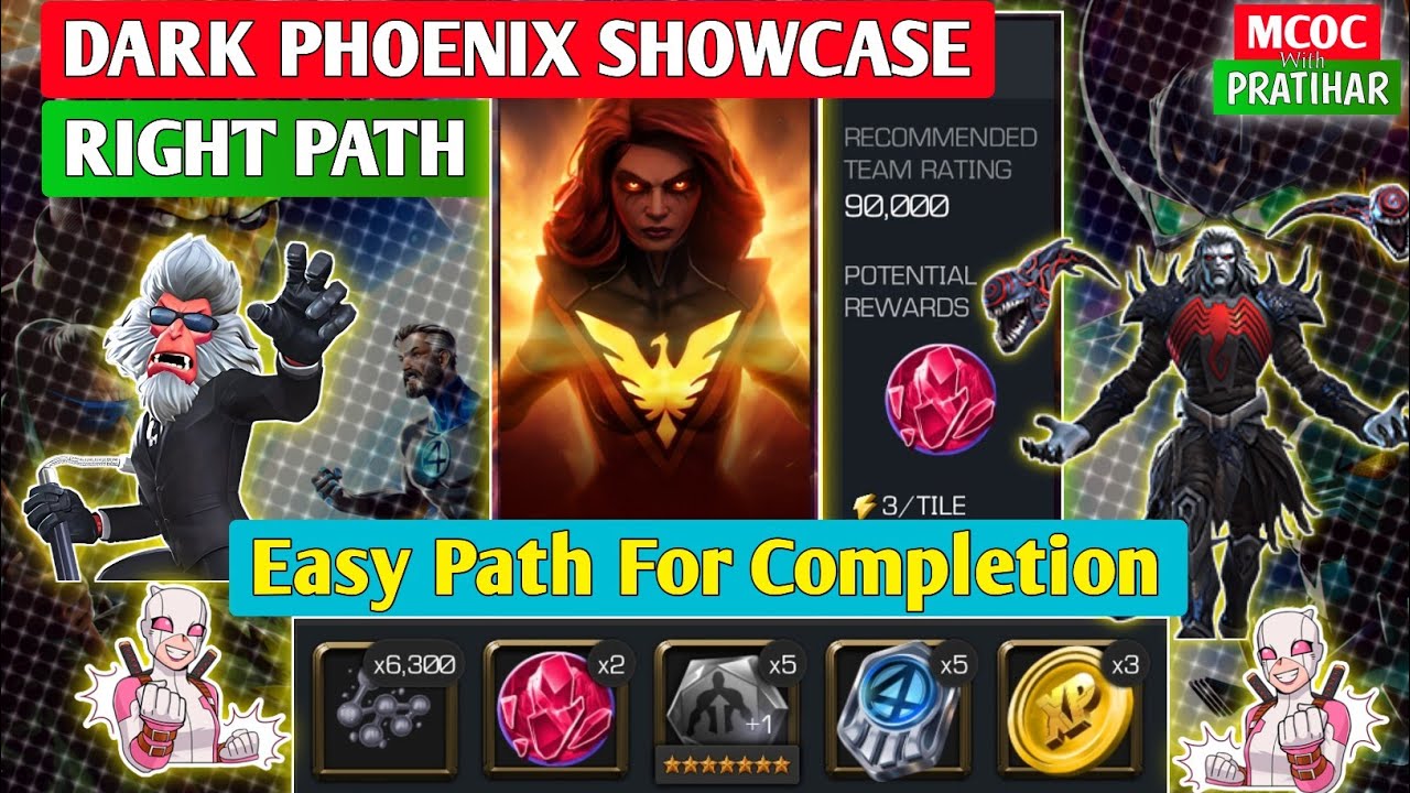Dark Phoenix Alliance War Showcase Right Path / Easy Path For ...