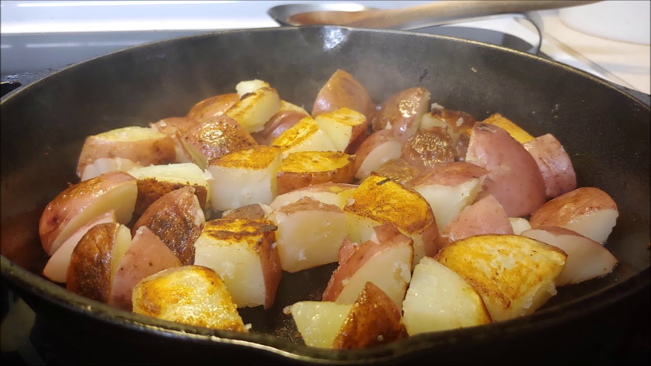 Amazing Pan Fried Potatoes | How to Pan Fry Potatoes - YouTube