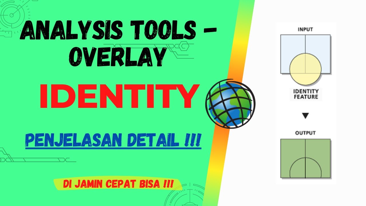 ArcGIS - Analysis Tools - Overlay - Identity | Penjelasan Detail - YouTube