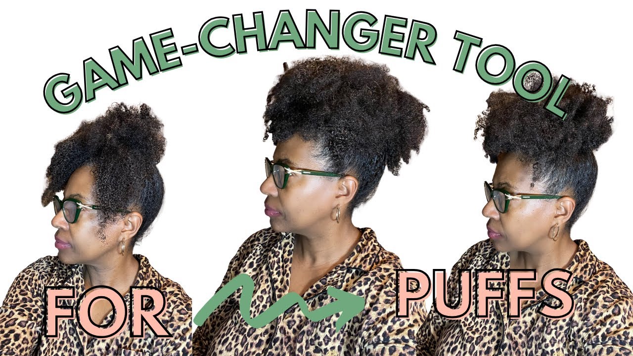 My Go-To Tool for Natural Hair Puffs - YouTube