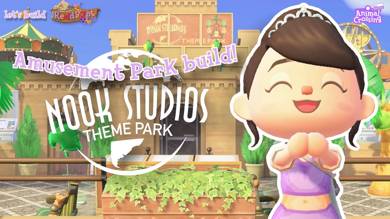building an universal studios park in acnh 🎡🎠 🤍 | ACNH | Amusement Park ...