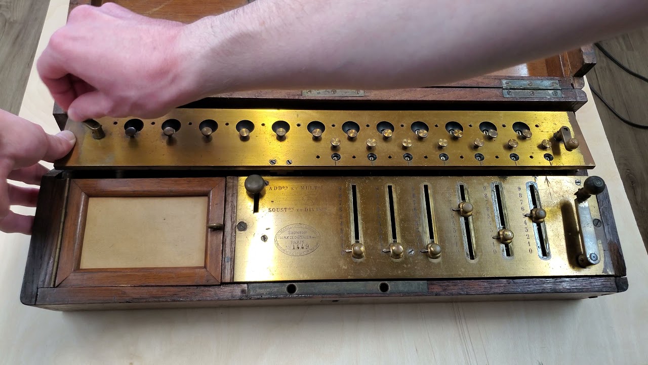 How to use the de Colmar Arithmometer: Addition, Subtraction ...