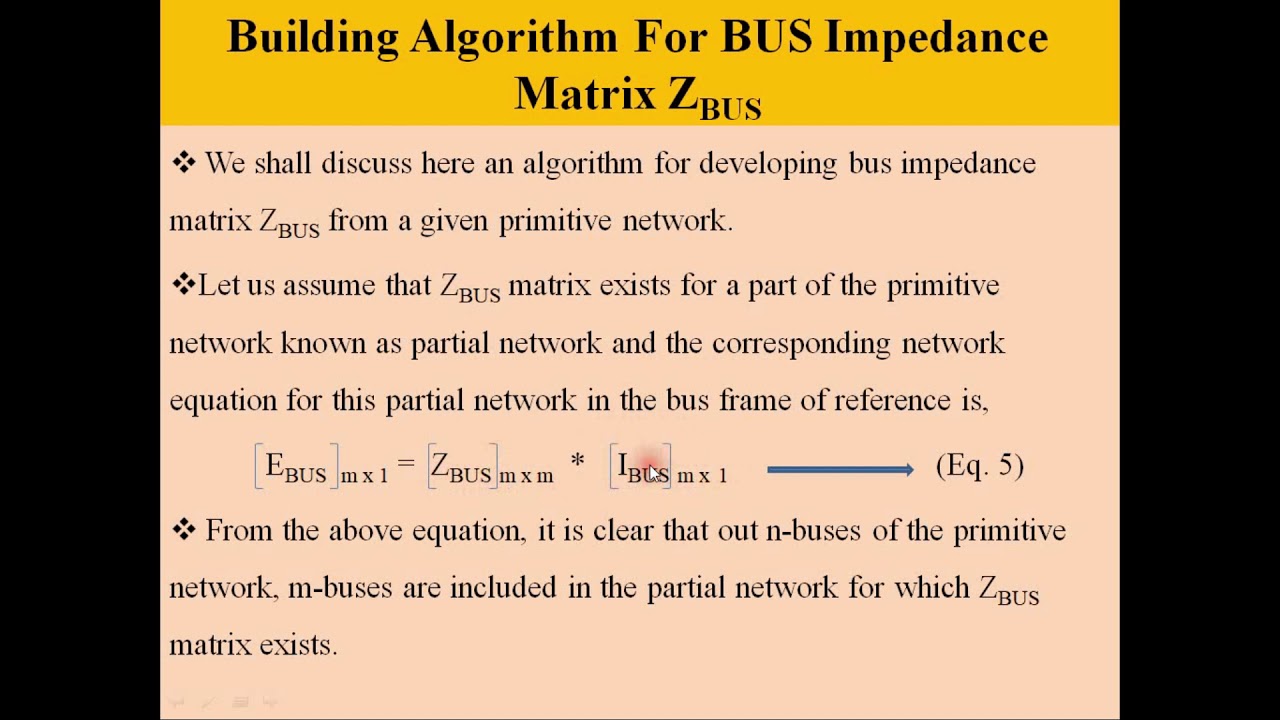 Cutset and Circuit equation and Building Algorithm for Zbus PSAD_19MEE010 - YouTube