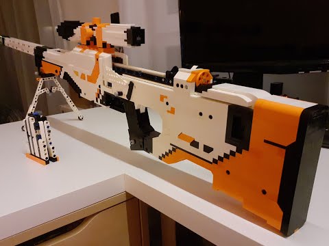 AWP   Asiimov   Snipergewehr aus Lego Steinen - Das auch noch Schiessen kann!!