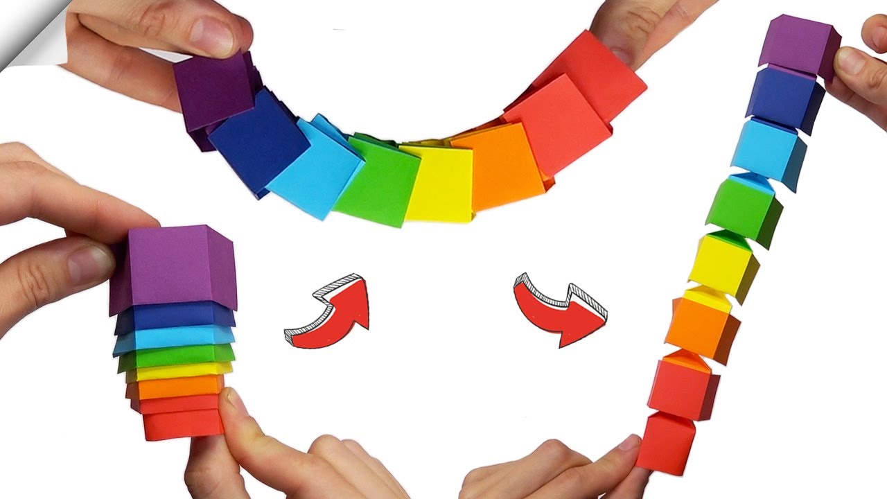 Paper toy antistress | Moving paper toys - YouTube