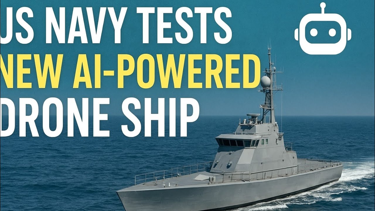 US Navy Tests NEW AI Drone Ship — Future of War Begins! - YouTube