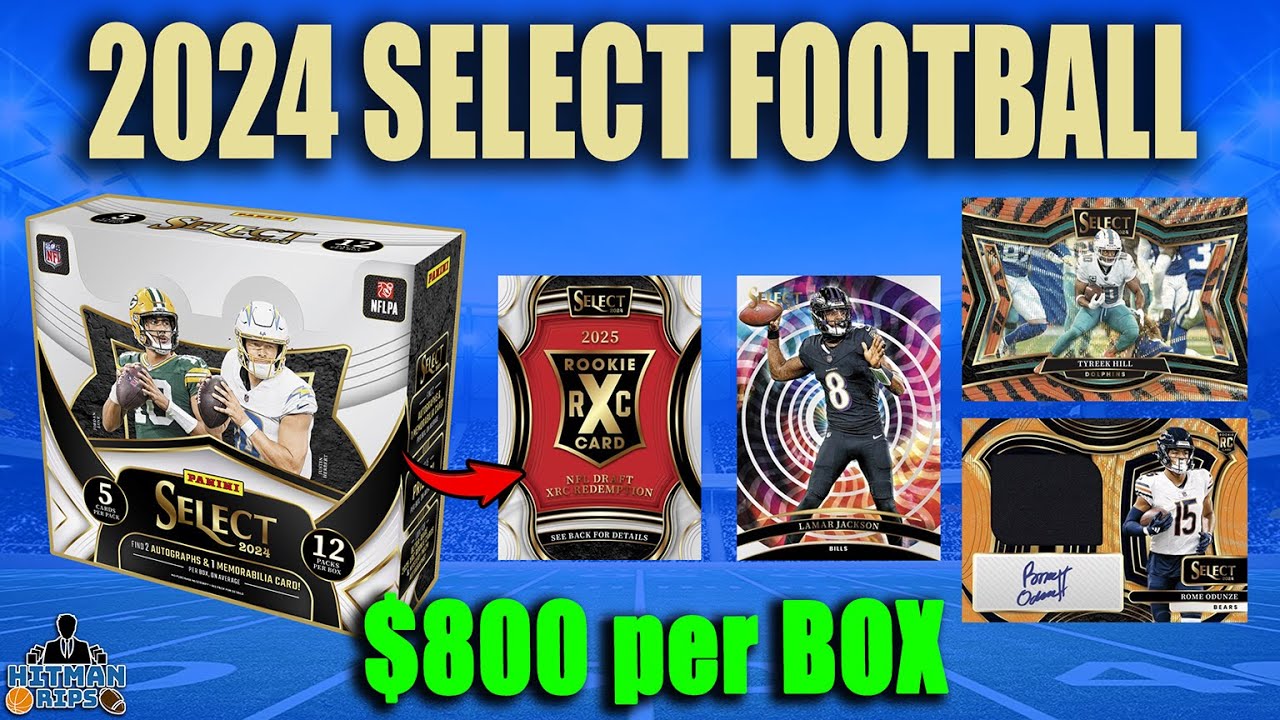2024 Select Football Hobby Box - $800 per Box! - YouTube
