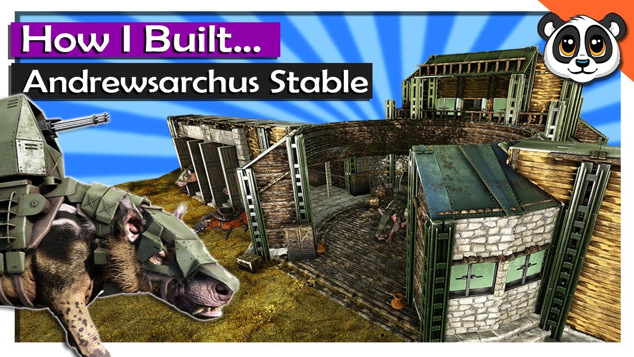 How I Built Andrewsarchus Stable | ARK: Building w/ Fizz - YouTube