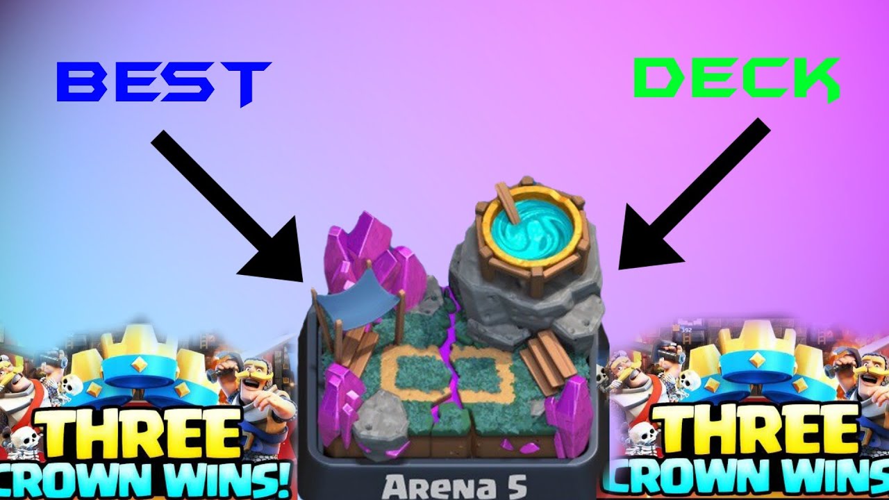 Clash Royale : Best Deck For Arena 5 ( Spell Valley ) Players !! - YouTube
