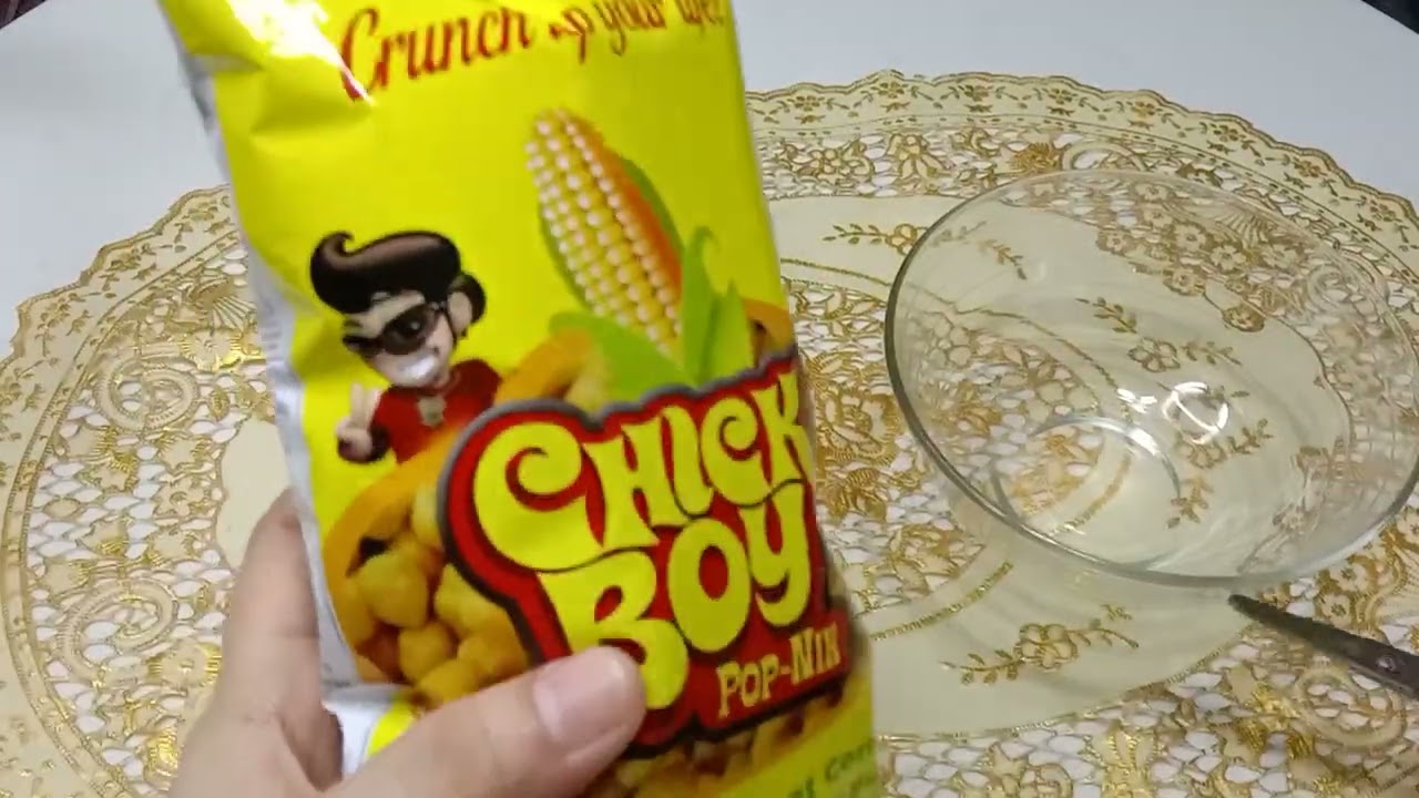 CHICK BOY POP NIK SWEET CORN FLAVOR - YouTube