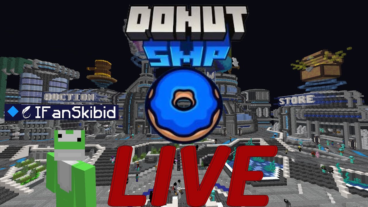 🔴LIVE | Donutsmp | Making New Base - YouTube