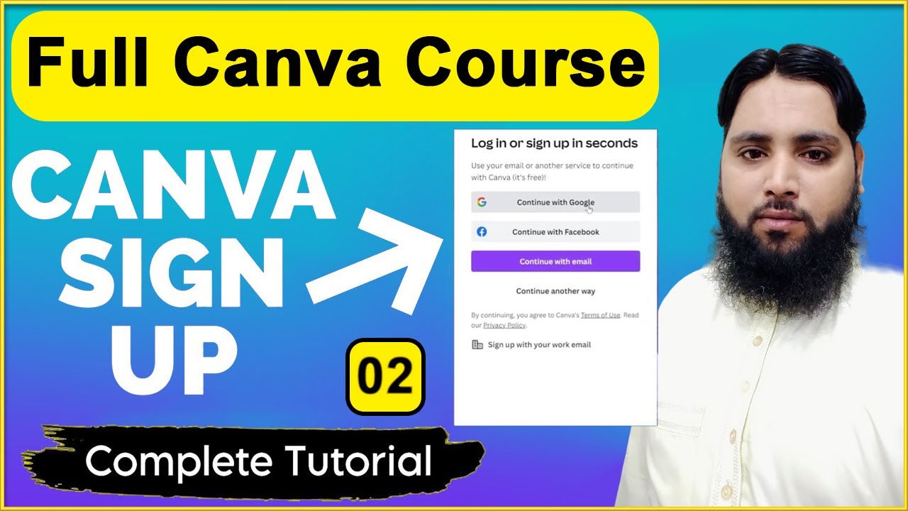 How to Register in Canva l Canva me Sign up Kaise kare l Create Free ...