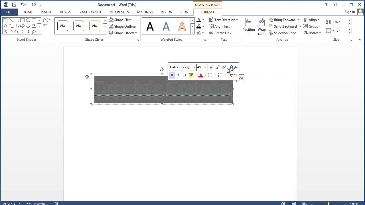 Prezentarea Word Art din Microsoft Office Word 2013 ! - YouTube