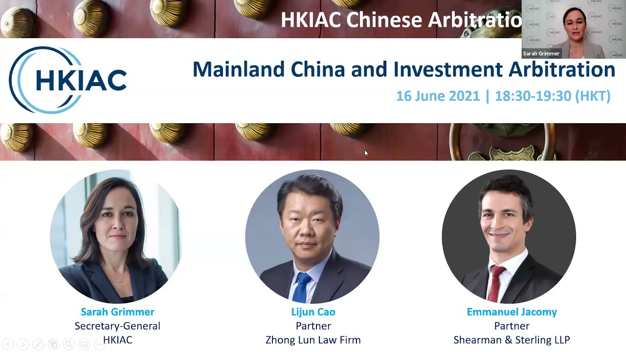 HKIAC Chinese Arbitration Insights: Mainland China and Investment ...