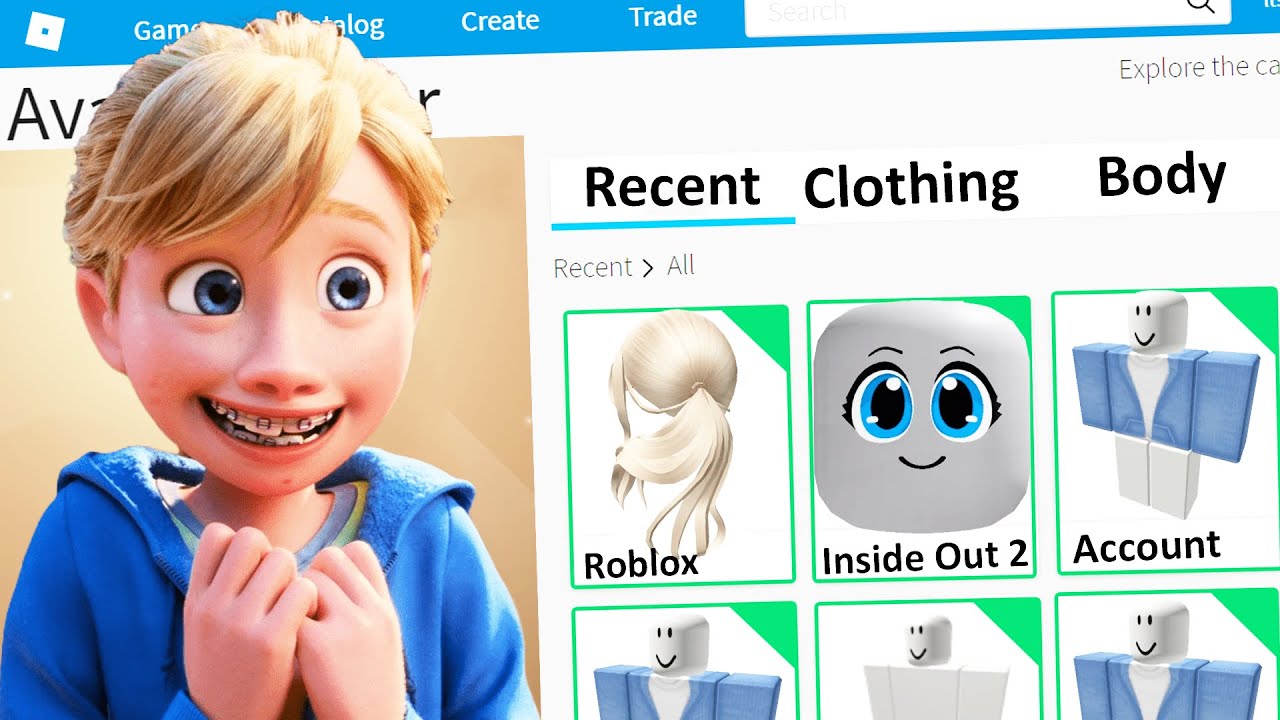 MAKING INSIDE OUT 2 RILEY a ROBLOX ACCOUNT - YouTube