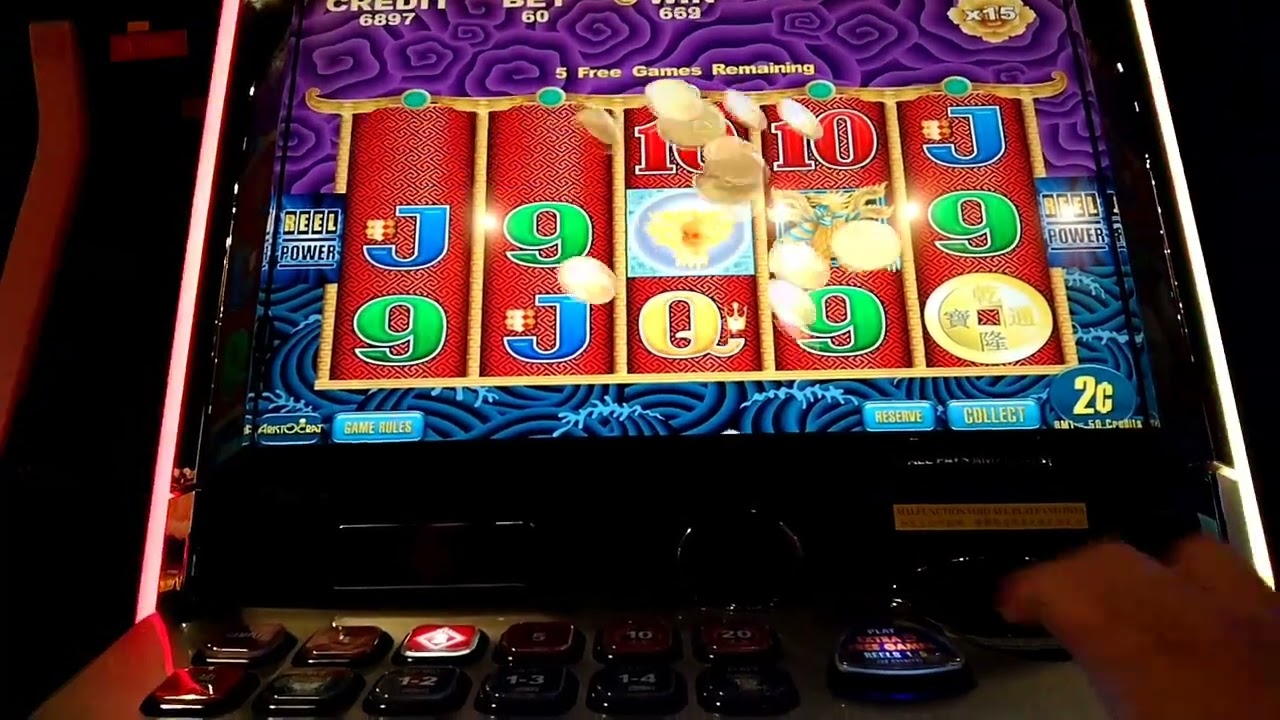 云顶五龍老虎机 Genting Slot aristocrat 5 dragons - YouTube