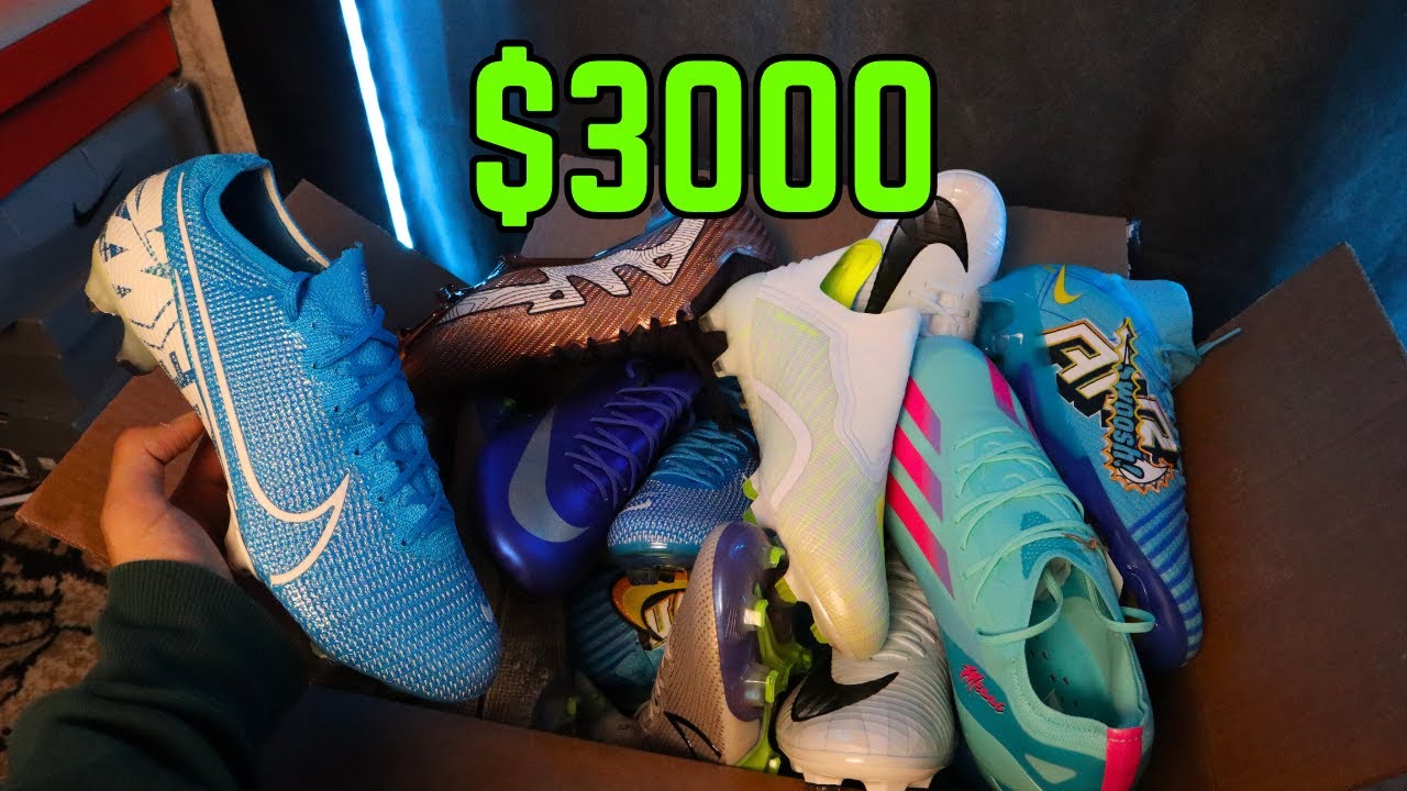 $3,000 Mystery Football Boot Box Opening! - YouTube