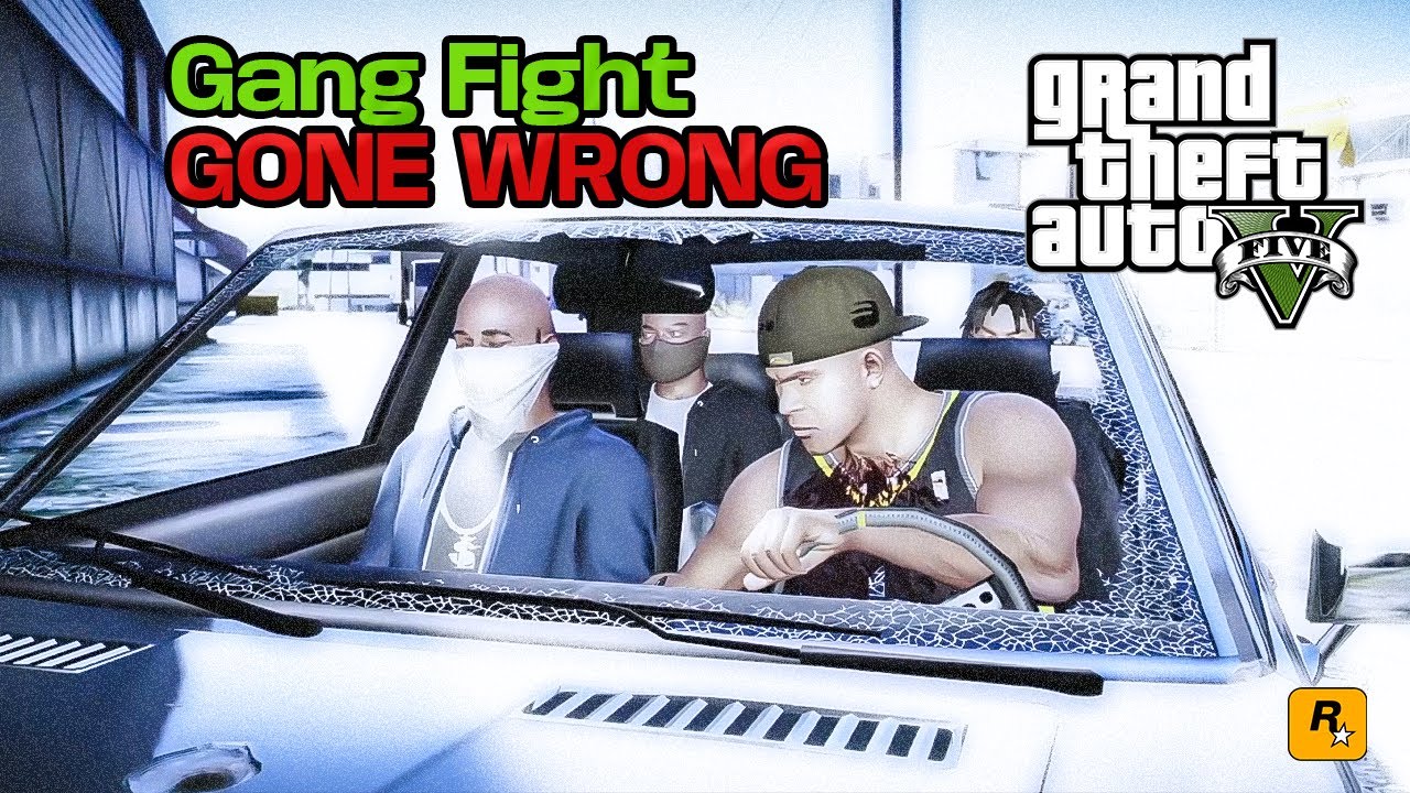 franklin hanging out with gang but turn into Fight | Gone Wrong - YouTube