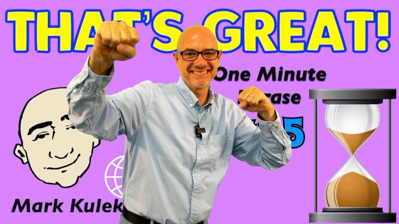 That's Great! - one minute phrase lesson (series #35) | Learn English ...