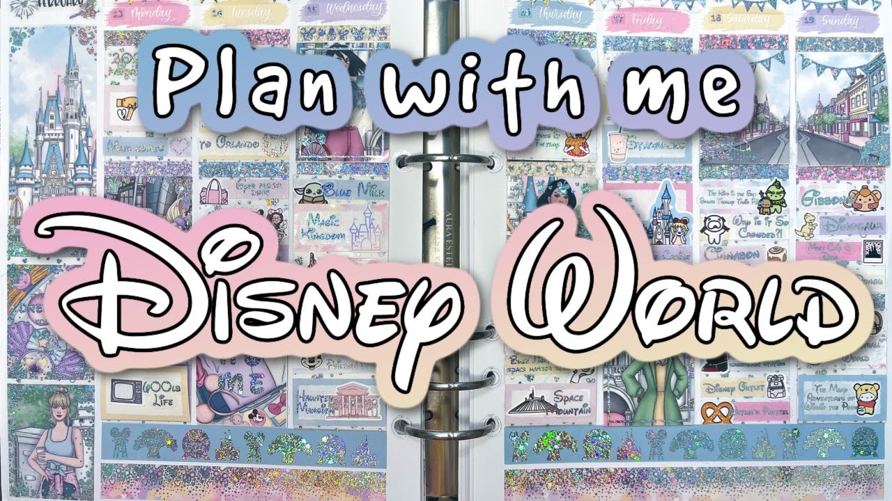 Plan with me Walt Disney World & Universal Studios Orlando feat Scribble Prints Co Alicia Craft ...