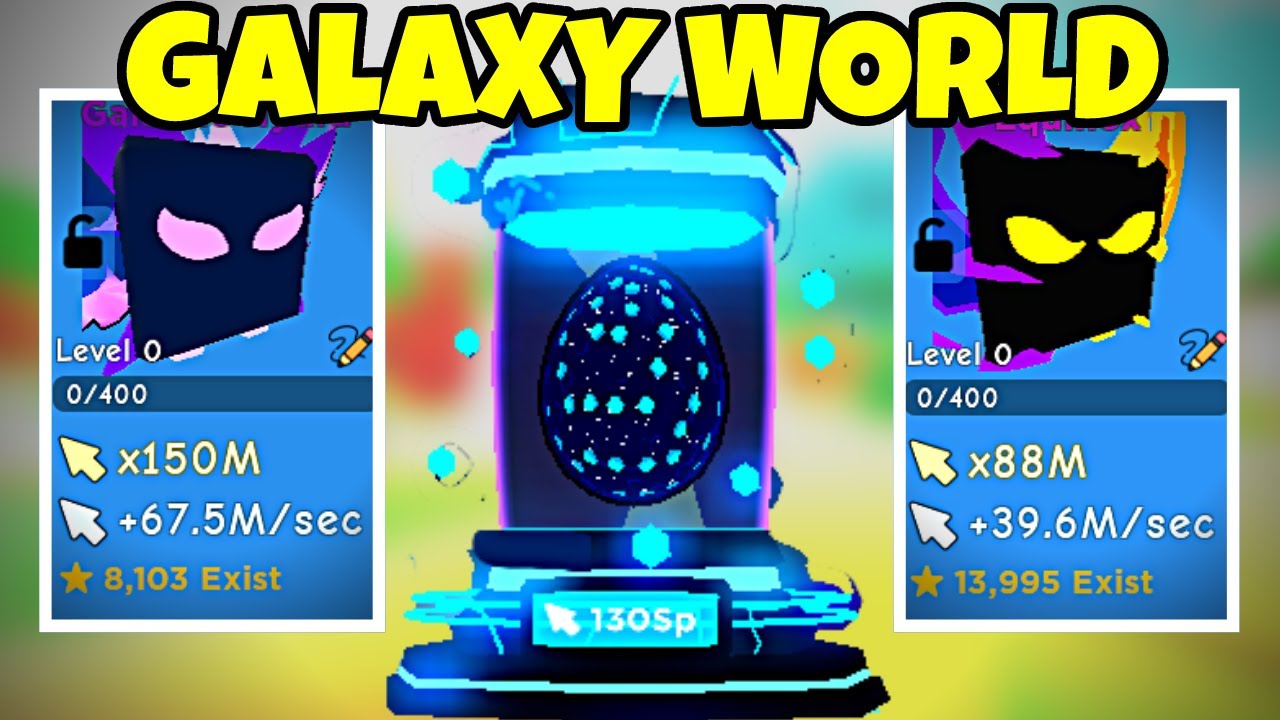 NEW GALAXY WORLD UPDATE IN ROBLOX CLICKER SIMULATOR (Update 4) - YouTube