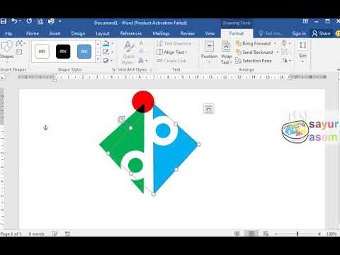 Membuat logo dengan Microsoft word (request 3) - YouTube
